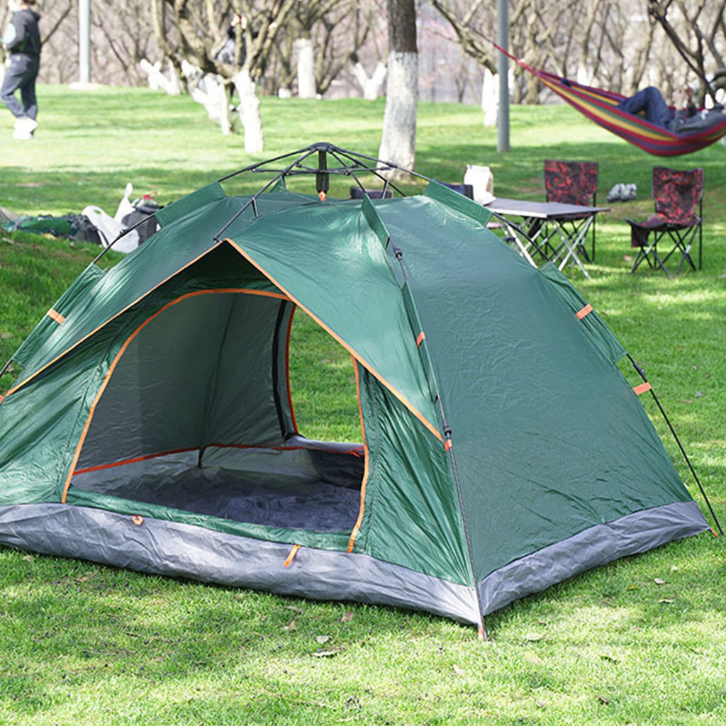 TD® Tente extérieure camping 3-4 personnes double automatique à ressor ...