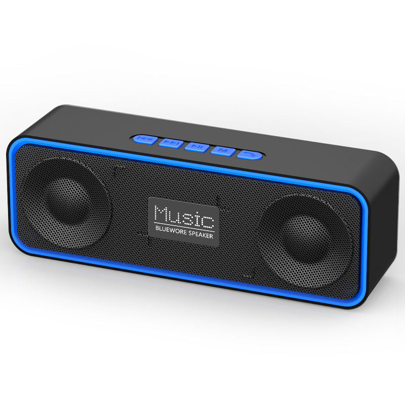 TD® Petit haut-parleur bluetooth créatif sans fil de canon en acier mi ...