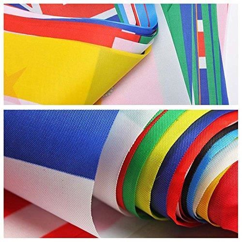 TD® Banderole de Drapeaux du monde 21*14 c m/ Guirlande de Bannière,dr ...