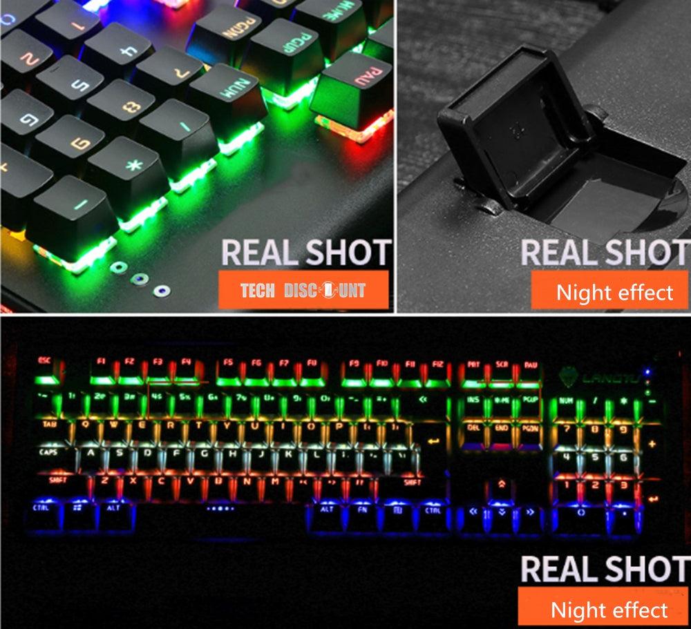 TD® clavier gamers mecanique rgb pas cher ps4 qwerty gaming avec fil l ...