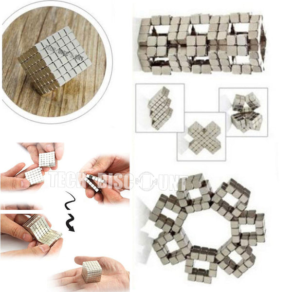 TD® 5mm cube carrée aimant en fer puissant jouet magnétique différente ...